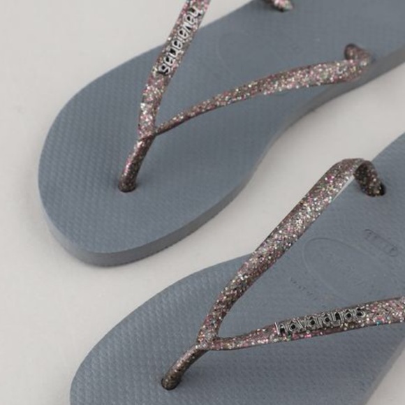 Havaianas | Shoes | Havaianas Original Grey With Glitter | Poshmark